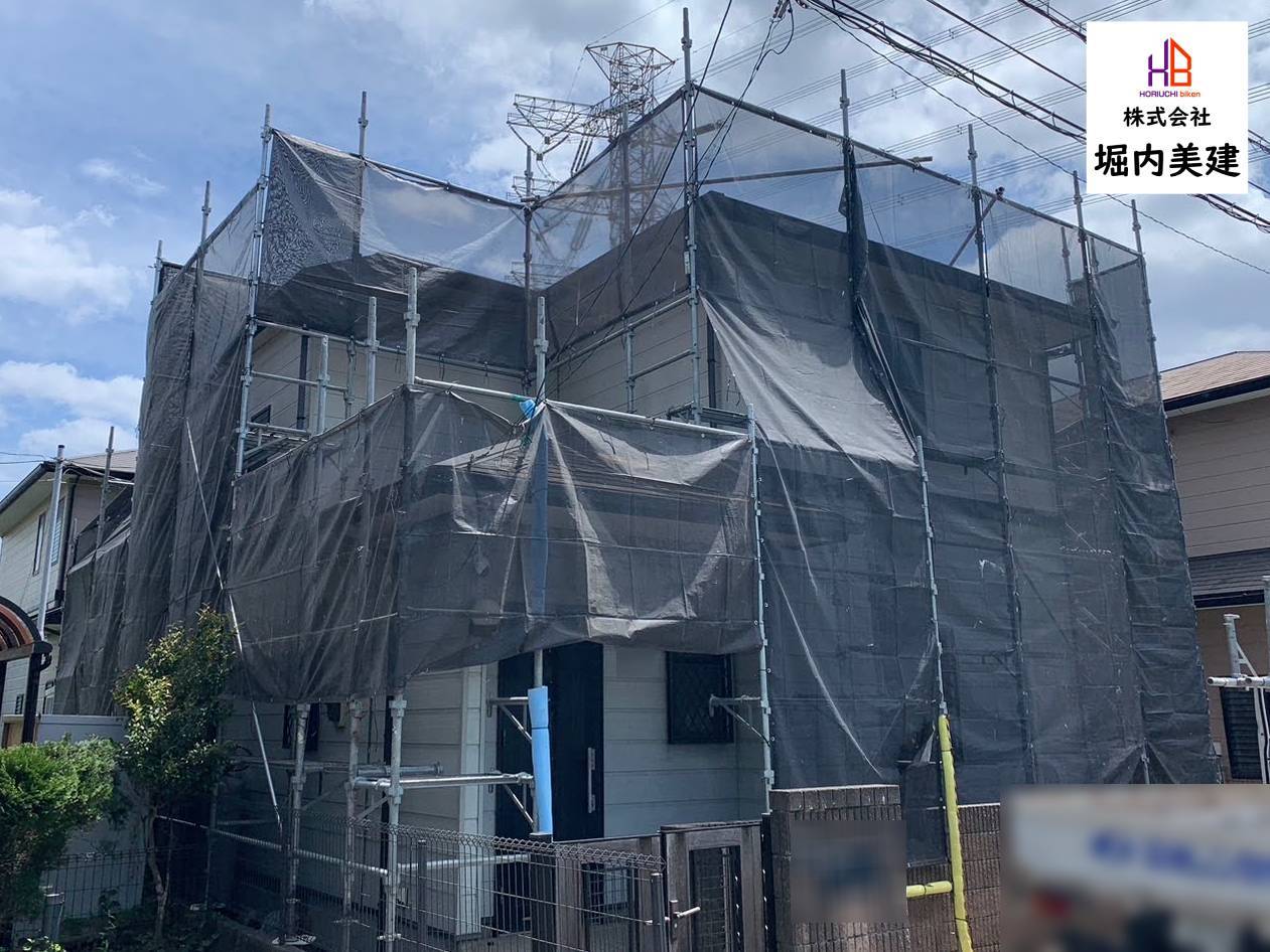 千葉市花見川区 M様邸 着工しました | 株式会社堀内美建 船橋市の外壁塗装・リフォームの HORI-PEN 船橋本店